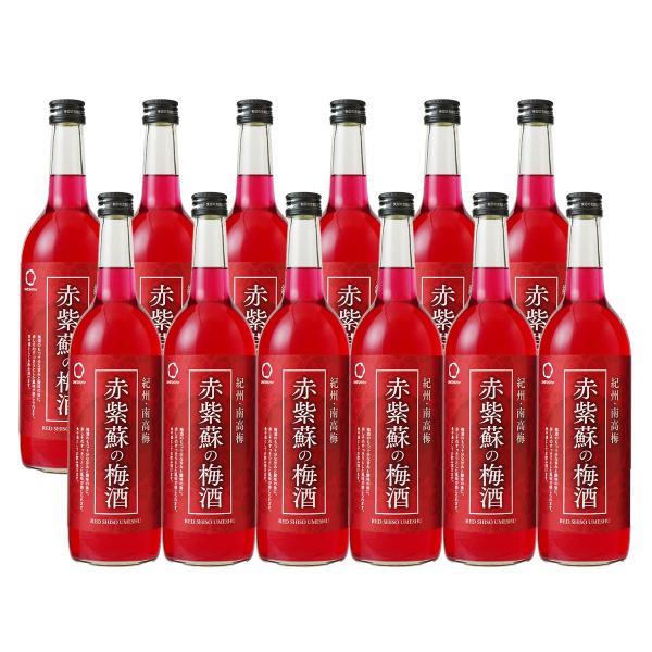 【内容量】720ml【アルコール】12％【原材料】南高梅(和歌山県産)、砂糖、醸造アルコール、しその葉／野菜色素、香料【商品説明】南高梅で漬け込んだ梅酒に健康素材である赤紫蘇を加えた、梅酒の甘みがありながらサッパリした味わいの梅酒です。