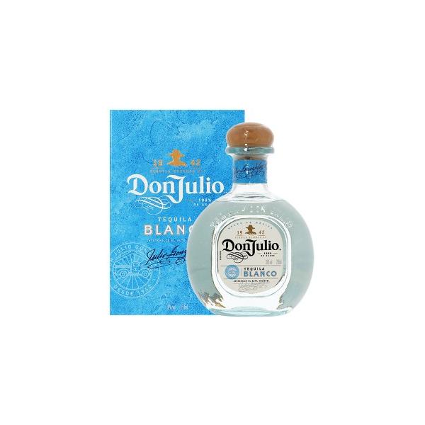 ドン・フリオ　ブランコ　正規　  箱入DON JULIO BLANCO 原産国：メキシコ容量：７５０ml度数：３８度 草の香りに甘さとまろやかさを包んだ　若々しい爽快感 ブランコは熟成を行わないテキーラ。メキシコ・ハリスコ州にある人里離れた...