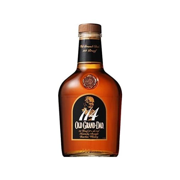 オールドグランダッド１１４　並行Ｏｌｄ　Ｇｒａｎｄ−Ｄａｄ　１１４ 原産国：アメリカ容量：７５０ｍｌ度数：５７度 樽から直接ボトリングされている、114プルーフ(アルコール度数57度)を感じさせないなめらかで重厚な味わいのストレートバーボン...