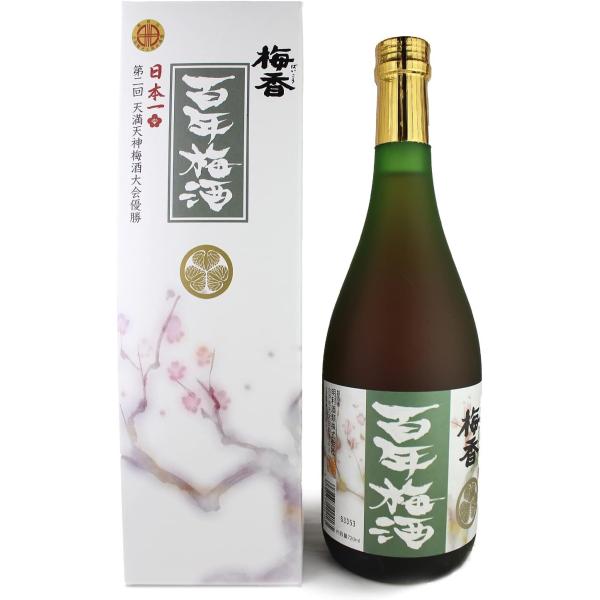 梅香　百年梅酒　720ml 茨城県　明利酒類容量：７２０ml度数：１４度エキス分：２１％以上主原料:梅実（国産）、糖類醸造アルコール、ブランデー、蜂蜜梅香（ばいこう）「百年梅酒ひゃくねん　うめしゅ）」は古木の中から厳選されて青梅を原料として...