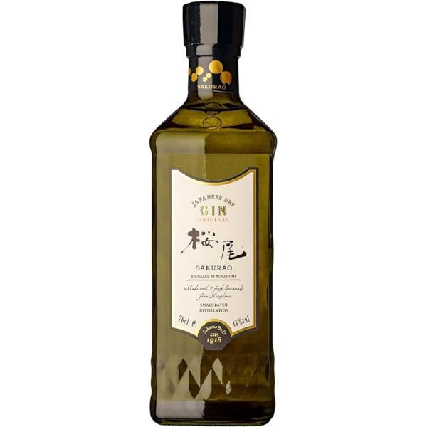 広島の蒸留所で製造された、ジャパニーズクラフトジン。９種類の広島産ボタニカルを原料に使用しています。桜尾　ジンSAKURAO GIN ORIGINAL原産国：日本（広島県）容量：７００ｍｌ度数：４7度　製造者：サクラオブルワリーアンドディス...