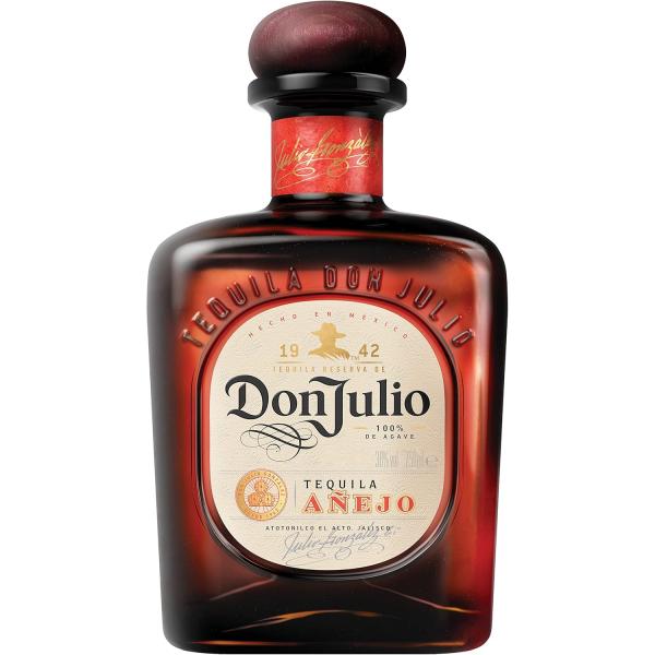 ドン・フリオ　アネホ　正規 Ｄｏｎ　Ｊｕｌｉｏ　Ａｎｅｊｏ 原産国：メキシコ容量：７５０ml度数：３８度小さいバーボン樽で最低1年半熟成させる。ライム、グレープフルーツ、マンダリンの芳香を持ち、味わいはすっきちとした辛口、かすかに天然蜂蜜の...