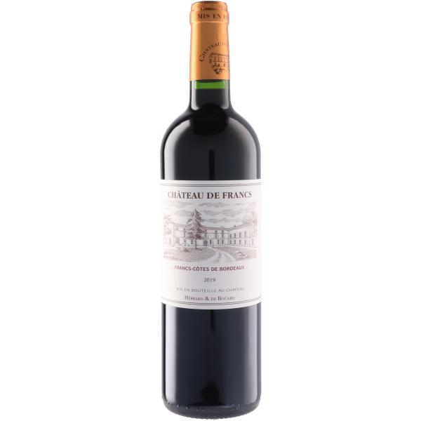 シャトー・ド・フランCh. de Francs【 分 類 】　赤ワイン【 タイプ 】フルボディ【 品 種 】　メルロ（70％）、カベルネ　フラン（20％）、カベルネ　ソーヴィニヨン（10％） 【 　国　 】　フランス【 地 方 】　ボルドー...