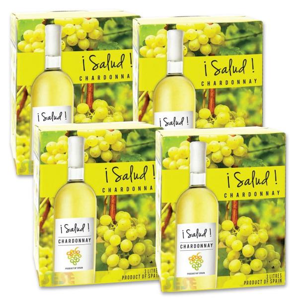 サルー! シャルドネSalud! Chardonnayスペイン産 / 白ワイン / 3L （１箱） / 11.5%コストパフォーマンスに優れたスペイン産の白ワインです！熟した果実やシトラスの香りがあり、フレッシュな酸味が特徴の白ワイン。魚料...