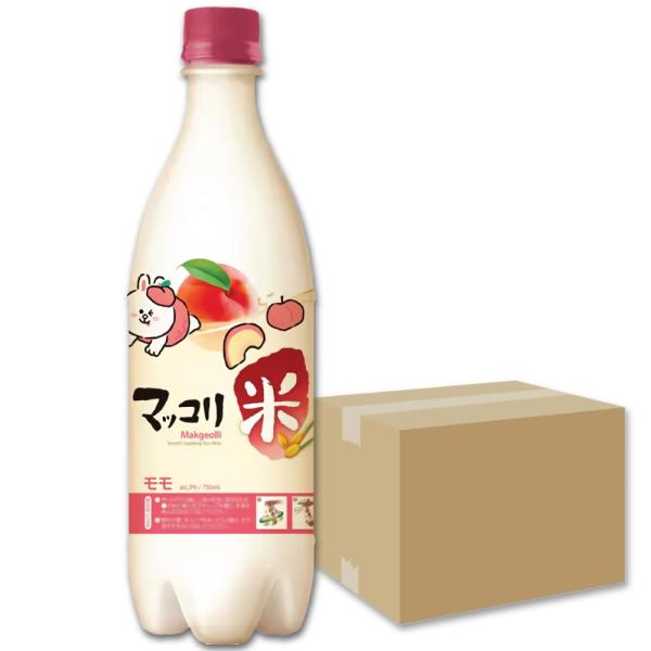 内容量 : 750ml (1本あたり)アルコール分 : 3% 原材料 : 米、酵母、麹、果糖、二酸化炭素、クエン酸、モモ香料、モモ濃縮液、乳酸、甘味料（アスパルテーム・L-フェニルアラニン化合物） 原産国 : 韓国保存方法 : 直射日光、高...