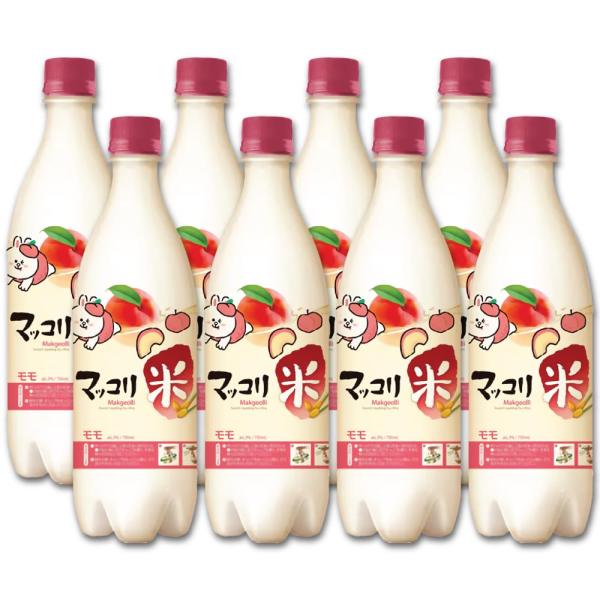 内容量 : 750ml (1本あたり)アルコール分 : 3% 原材料 : 米、酵母、麹、果糖、二酸化炭素、クエン酸、モモ香料、モモ濃縮液、乳酸、甘味料（アスパルテーム・L-フェニルアラニン化合物） 原産国 : 韓国保存方法 : 直射日光、高...