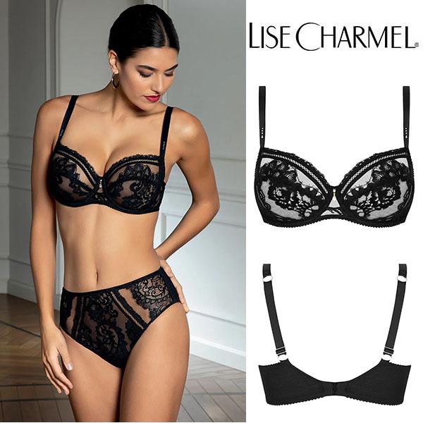 【セクシー】【高級感】【ギフトにおすすめ】【大き目注意】素材(Dカップ)：94% ナイロン, 6% ポリウレタン原産国：ブルガリアまたはチュニジア　※この商品はフランスでデザインされたものです。ワイヤー入りのパッドなし3/4ブラ。商品画像は...