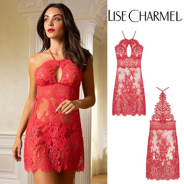 【セクシー】【高級感】【ギフトにおすすめ】素材：99% ナイロン, 1% ポリウレタン原産国：ブルガリアまたはチュニジア　※この商品はフランスでデザインされたものです。ベビードール。ジャカードレース編みのドレスレース。Ligne-J35 D...