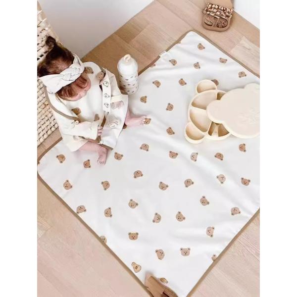 【サイズ】90×70cm【組成】上層部：綿100％　中層部：ポリウレタンラミネート(TPU防水)　下層部：パイル部分：ポリエステル100%（竹繊維）【丸洗いok】ご注意事項★商品の色は、撮影時の光や、お客様のモニターの色具合などにより、実際...