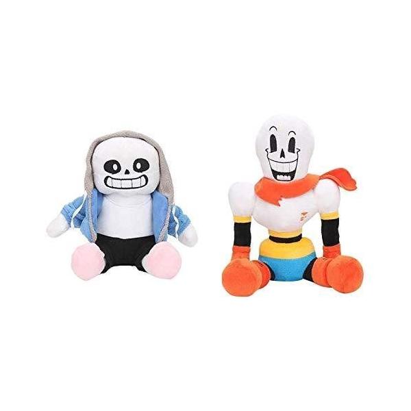 素材：スーパーソフトショートプラッシュ。 中綿：PP綿Sansの高さ：22cm。 Papyrusの高さ：28cm。Sans+Papyrusの重量：300g。最高の贈り物：この製品は、子供、友人、家族へのプレゼントとして適しています。★商品の...