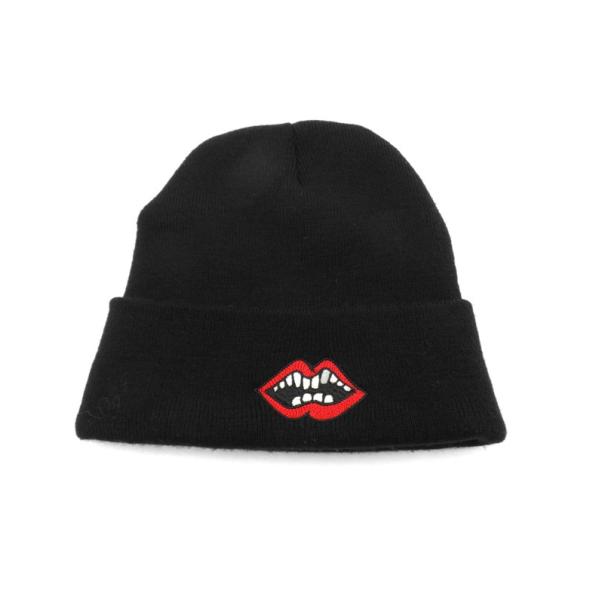【商品名】クロムハーツ CHROME HEARTS × マッティボーイ MATTY BOY 【 Chomper Beanie 】 チョンパー 刺繍 ニット キャップ ビーニーカラー：ブラックサイズ：OS採寸縦：20cm横：22cm※平置で計...