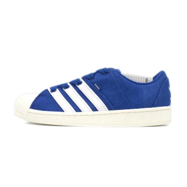 【商品名】アディダス adidas 【 Superstar Supermodified Hemp Dark Marines Footwear White FZ6368 】 アディマティック ナイト マリン スニーカーカラー：ブルーサイズ：2...