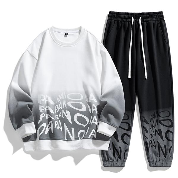 ジャージ メンズ 上下 セットアップ ウォーキングウェア スポーツウェア トレーナー ジョガーパンツ 防寒 長袖 秋物色 ホワイト ダークグレー ブラックサイズ L XL 2XL 3XL 4XL素材　綿混紡[原産国] 中国※画像の商品はサン...