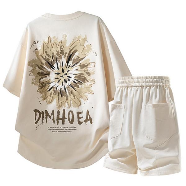 メンズ 半袖ジャージ セットアップ スエット上下 半袖 Tシャツ ショットパンツ お兄系 大きいサイズ 夏 夏物 2026色 ホワイト ブラック あんずいろ パープルサイズ M L XL 2XL 3XL 4XL素材　綿混紡[原産国] 中国※...