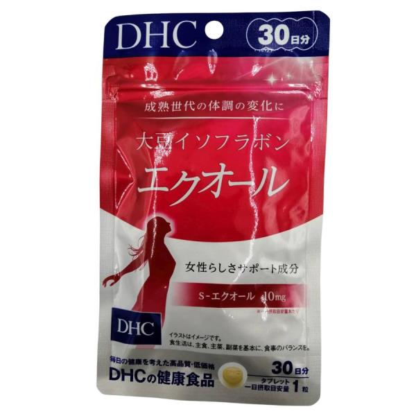 大豆イソフラボン エクオール DHC 30日分　賞味期限2027年1月以降【こんな方におすすめ】女性らしさをいつまでも大切にしたい方ゆらぎ世代を前向きに、自分らしく過ごしたい方効率よくエクオールを取り入れたい方ゆらぎ世代の“ハツラツ＆キレイ...