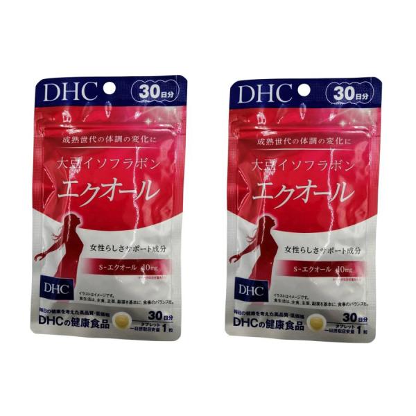 大豆イソフラボン エクオール DHC 30日分 ×2個セット【こんな方におすすめ】女性らしさをいつまでも大切にしたい方ゆらぎ世代を前向きに、自分らしく過ごしたい方効率よくエクオールを取り入れたい方ゆらぎ世代の“ハツラツ＆キレイ”を毎日応援エ...