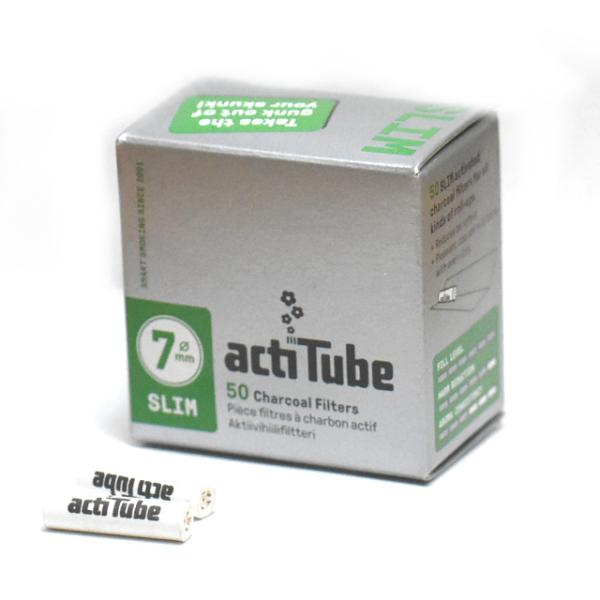 シガレットペーパー/喫煙紙(手巻きタバコ用など)などに使える活性炭フィルター：acti tube(アクティチューブ)filter