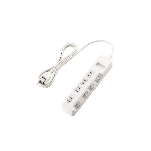 【商品名】 (まとめ)エレコム 個別スイッチ付省エネタップ T-E5A-2420WH【×3セット】 【ジャンル・特徴】 生活家電 OAタップ [ T-E5A-2420WH ]