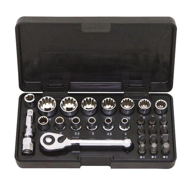 【商品名】 SIGNET シグネット 22038 1/4DR スプラインソケット ＆ ビットセット 28PC 工具 ツール DIY 作業工具 道具 【ジャンル・特徴】 signet しぐねっと びっとせっと 工具 ツール DIY 作業工具 ...