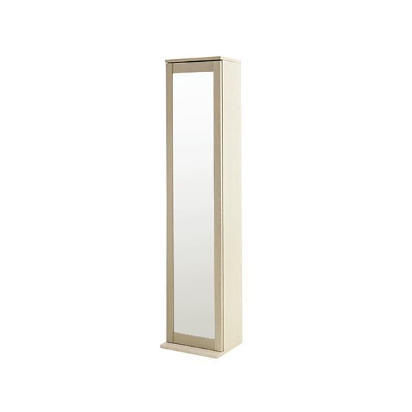 【商品名】 飛散防止ミラー付き ストッカー/マルチ収納棚 【木目ホワイト】 高さ170cm コンパクト 〔本棚 CD 衣類収納〕 【ジャンル・特徴】 扉付き収納棚 収納 棚 ブックシェルフ 書棚 小物収納 ファッション小物収納 日用品収納 ...