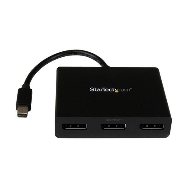 【商品名】 StarTech.com 3ポートMSTハブ Mini DisplayPort-3xDsiplayPort 4K対応 Windowsのみ対応MSTMDP123DP 1台 【ジャンル・特徴】 3台のディスプレイを単一のMini D...
