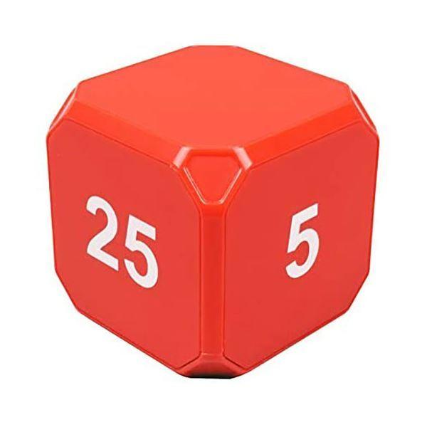 【商品名】 Datexx TimeCubePlus タイムキューブプラス プリセットタイマー 5・10・20・25分 レッド DF-48 【ジャンル・特徴】 時間の管理に最適なサイコロ型タイマー！ [ DF-48 ]