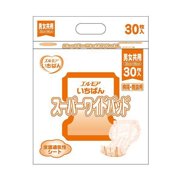 【商品名】 カミ商事 エルモア いちばんスーパーワイドパッド 1セット(180枚：30枚×6パック)  [ 715110 ]