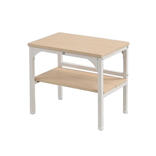 【商品名】 玄関ベンチ 幅約45cm 棚付き ナチュラル スチール アジャスター付き 棚付き 収納家具 インテリア家具 玄関収納 組立品 【ジャンル・特徴】 玄関 ベンチ 椅子 インテリア家具 玄関収納 収納家具 玄関インテリア 玄関 エン...