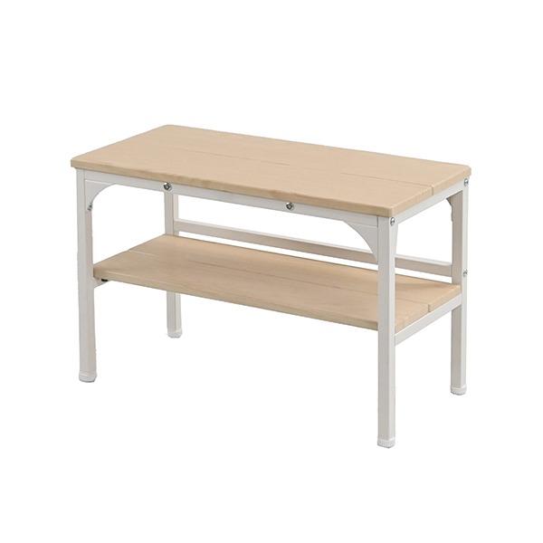 【商品名】 玄関ベンチ 幅約60cm 棚付き ナチュラル スチール アジャスター付き 棚付き 収納家具 インテリア家具 玄関収納 組立品 【ジャンル・特徴】 玄関 ベンチ 椅子 インテリア家具 玄関収納 収納家具 玄関インテリア 玄関 エン...