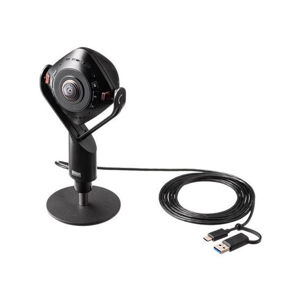 【商品名】 サンワサプライ スピーカー内蔵360度Webカメラ CMS-V71BK  [ CMS-V71BK ]