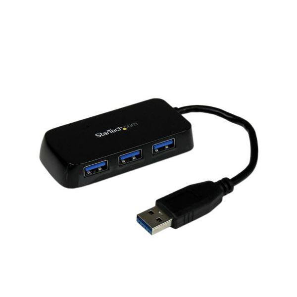 【商品名】 StarTech.com 4ポート USB3.0ハブ ブラック ST4300MINU3B 1個