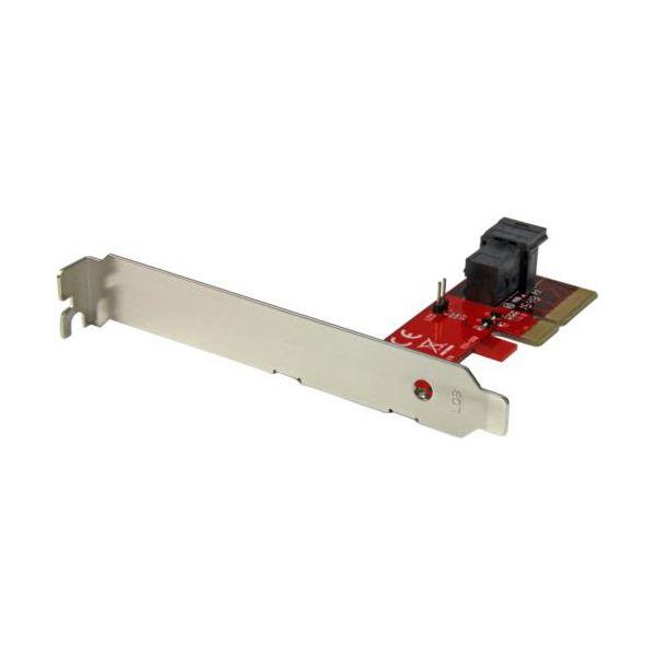 【商品名】 StarTech.com PCI Expressカード PCIe NVMe U.2 SSDアダプター PEX4SFF86431個