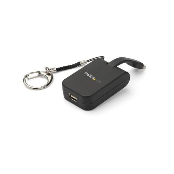 【商品名】 （まとめ） StarTech.com USB TypeC-Mini DisplayPort変換アダプタ キーホルダータイプ ブラックCDP2MDPFC 1個 【×3セット】