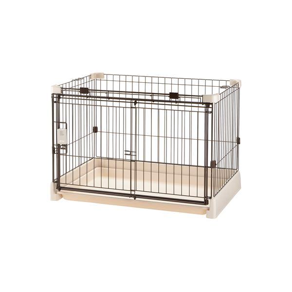 【商品名】 リッチェル もっとお掃除簡単ペットサークル 90-60（幅90cm）アイボリー 【ジャンル・特徴】 ペットサークル 家