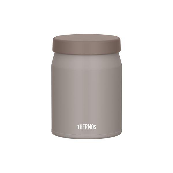 【商品名】 サーモス 真空断熱スープジャー 400ml グレージュ JEF-400 【ジャンル・特徴】 温かい カレー シチュー ランチポット 弁当箱 スープボトル