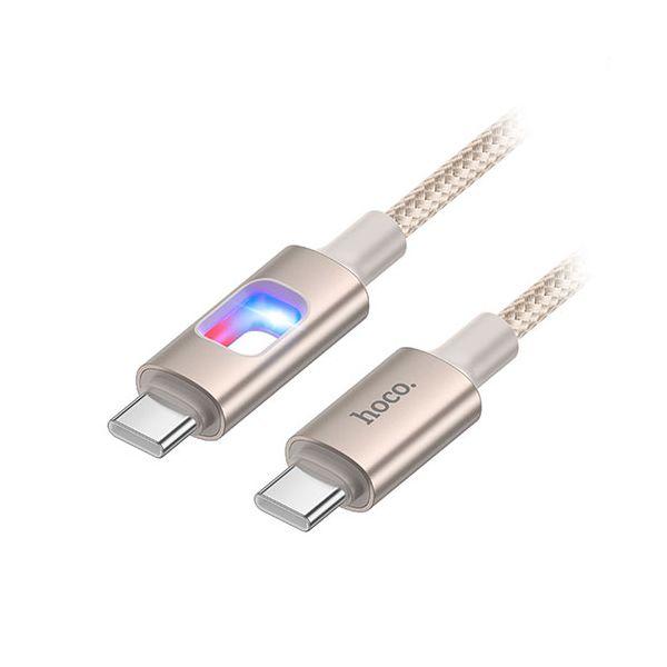 【商品名】 【5本セット】 hoco. U144 カラフルLED PD60Wケーブル RGBイルミネーション搭載 USB-C to USB-C ゴールド U144-CC-GDX5  [ U144-CC-GDX5 ]