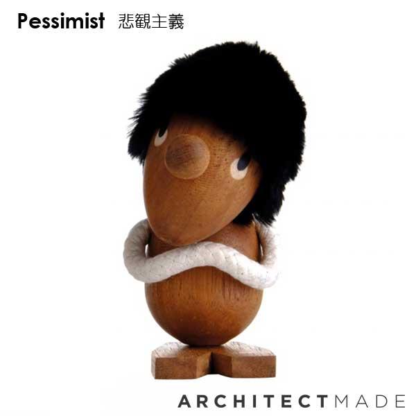 北欧デンマークの建築家Hans Bolling(ハンス・ブリング）がデザインした木製のオブジェ「Pessimist(悲観主義）」の復刻品です。■商品名：Pessimist(悲観主義）■寸法：約W47×D90×H130mm■材質：チーク(オイ...
