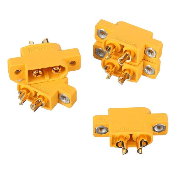 商品番号：LB21182●AMASS社が開発したフレームマウントタイプのXT60オスコネクターの5個セットです。●ドローンのフレームに装着し、フライトコントローラーあるいは電源ユニットからのパワーケーブルを接続します。ケーブルが遊ばず、ドロ...