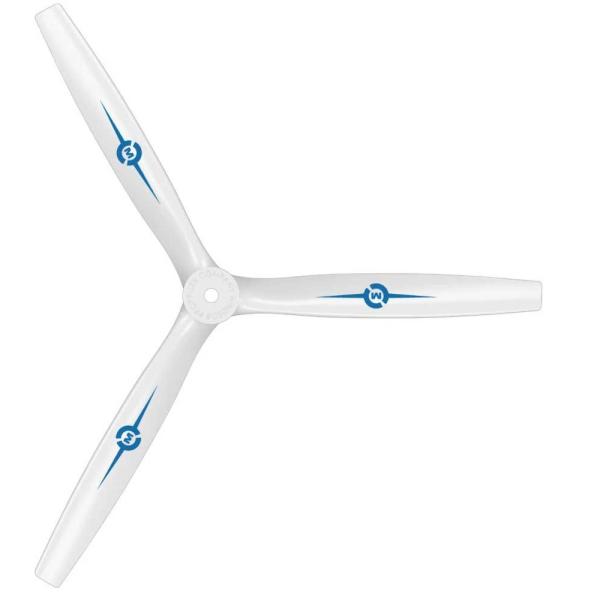 MA 13x12 Pusher ３枚ペラ （ホワイト）（逆ピッチ）