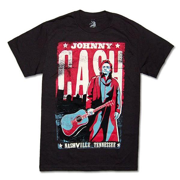 ジョニーキャッシュ/JONNY CASH NASHVILLE TENNESSEEロックＴシャツ バンドTシャツメンズ・レディース対応 半袖Tシャツ《サイズ表》着丈　S67cm M69cm身幅　S42cm M48cm肩幅　S40cm M47c...
