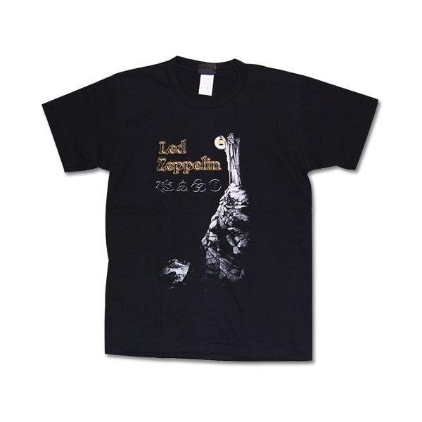 レッド・ツェッペリン/LED ZEPPELIN　天国への階段ロックＴシャツ バンドＴシャツメンズ・レディース対応 半袖Tシャツ《サイズ表》着丈　XS56cm S69cm M72cm L76cm身幅　XS42cm S45cm M50cm L5...