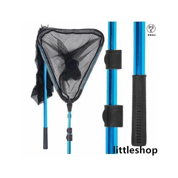 材質：ナイロンメッシュ、アルミ合金フレーム、ABS、EVA ネットサイズ約長さ50cm/幅50cm(大)/深さ60cm正味重量：520g/660g/735g仕様：三段伸縮式生産国：中国捕えた魚を逃がさない全長2mの長さでかつ携帯性抜群の折り...