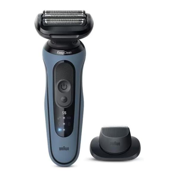 ブラウン シリーズ5 52-A1200sは忙しい朝でもスピーディーに剃り残しゼロを叶える男性用電気シェーバー。◆3連密着ブレード搭載。◆浮き沈みする刃が肌に密着。◆2つのシェービングパワー搭載。◆新ターボモードでスピード＆パワーUP.忙しい...