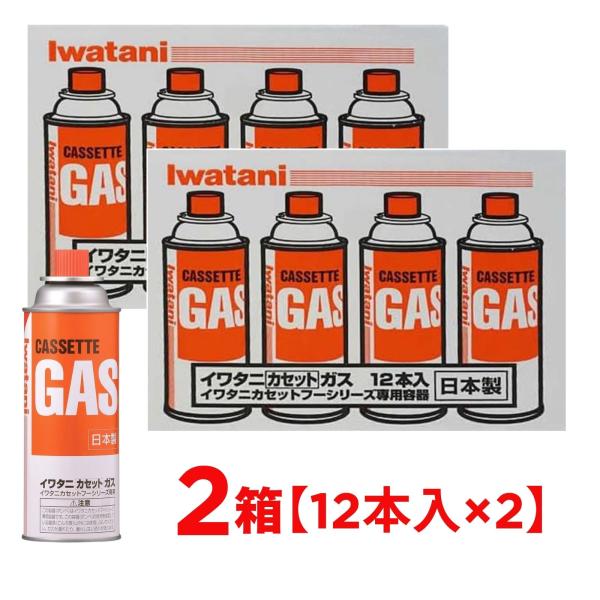 ◆イワタニカセットガス12本入り（1箱）◆普段使いや災害対策、備蓄用に◆キャンプやバーベキューなどでも活躍◆1本あたりのガス容量：250g◆日本製◆ガス種：カセットガス