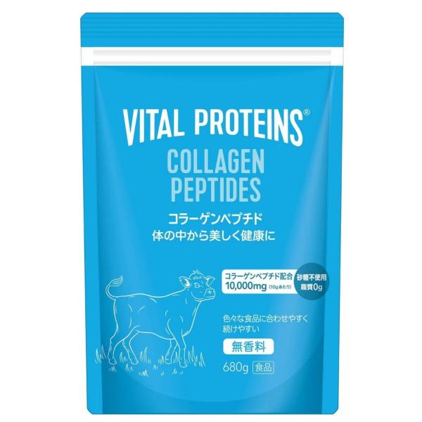 ・原材料として、コラーゲンペプチド100%配合・コラーゲン10,000mg配合（10gあたり）・36kcal(10gあたり)・砂糖不使用、脂質0g・無香料・無着色・合成着色料・人工香料不使用・全米売上No.1※1コラーゲンブランド※1:SP...