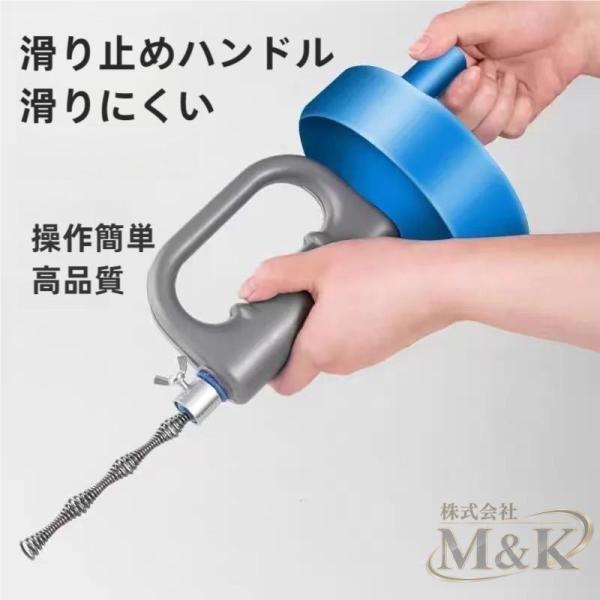 ワイヤー式パイプクリーナー 15m/10m/7m/5m/4m/3m 台所 つまりトイレ詰まり解消 ワイヤー 回転式 ブラシ 風呂
