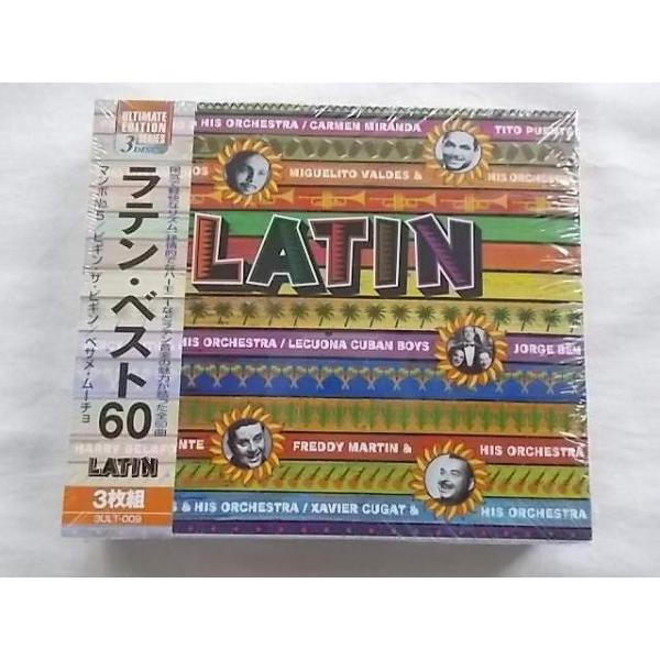 【ラテンベスト60：CD3枚組：新品】★主な収録曲★（DISC-1）（ペレスプラード楽団）■マンボNo.5■タブー（カルメンミランダ）■タイ（ピシンギーニャ&amp;ベネジートラセルダ）■今も想い出す（ドンアスピアス楽団）■南京豆売り（ウー...