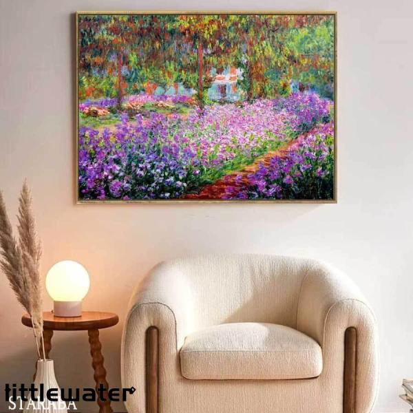 クロード・モネ耐水性・耐光性にすぐれたファブリックパネル飾るだけで空間をオシャレに演出します。サイズ：40ｃｍ*60ｃｍ