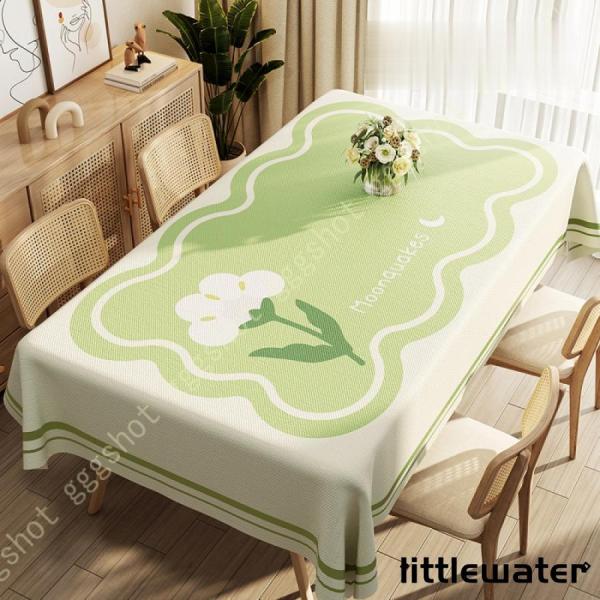 ティーテーブルクロス 長方形 ローテーブル用 無地 タッセル レース付き テーブルカバー テーブルマット テレビボードクロス テーブルランナー 北欧風 撥水加工 汚れ防止 耐熱性 厚手 耐久性 おしゃれ インテリア 茶室  パーティー ダイ...