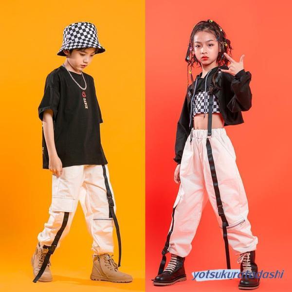 ダンス服装 体操服 JAZZ DANCE tシャツ スウェット キッズチアリーダー hiphop ヒップホップ 女の子 ステージ衣装 ダンスウェア 子供 応援団 運動会 甲子園 チアガール衣装 舞台演出服　おしゃれ　ストリート系　B系　K-...
